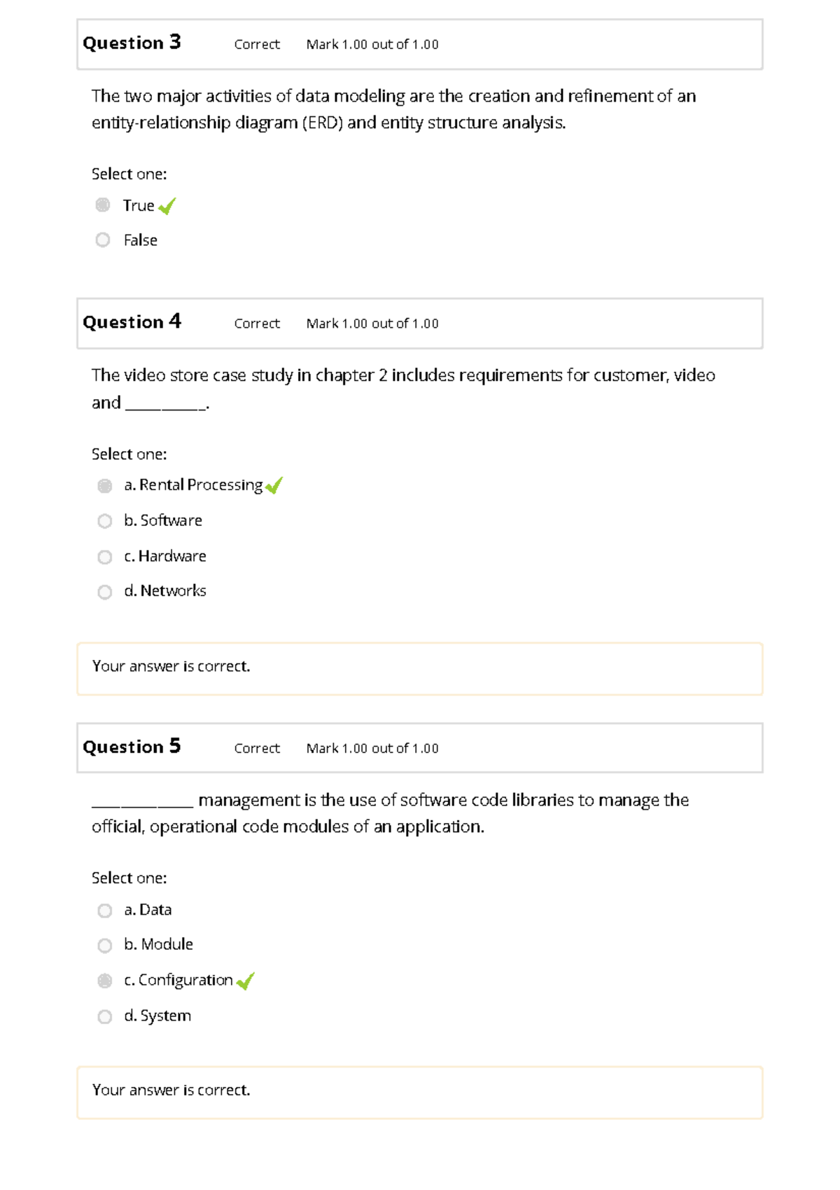 Data Modeling Review Quiz Attempt 3: Key Concepts & Activities - Studocu