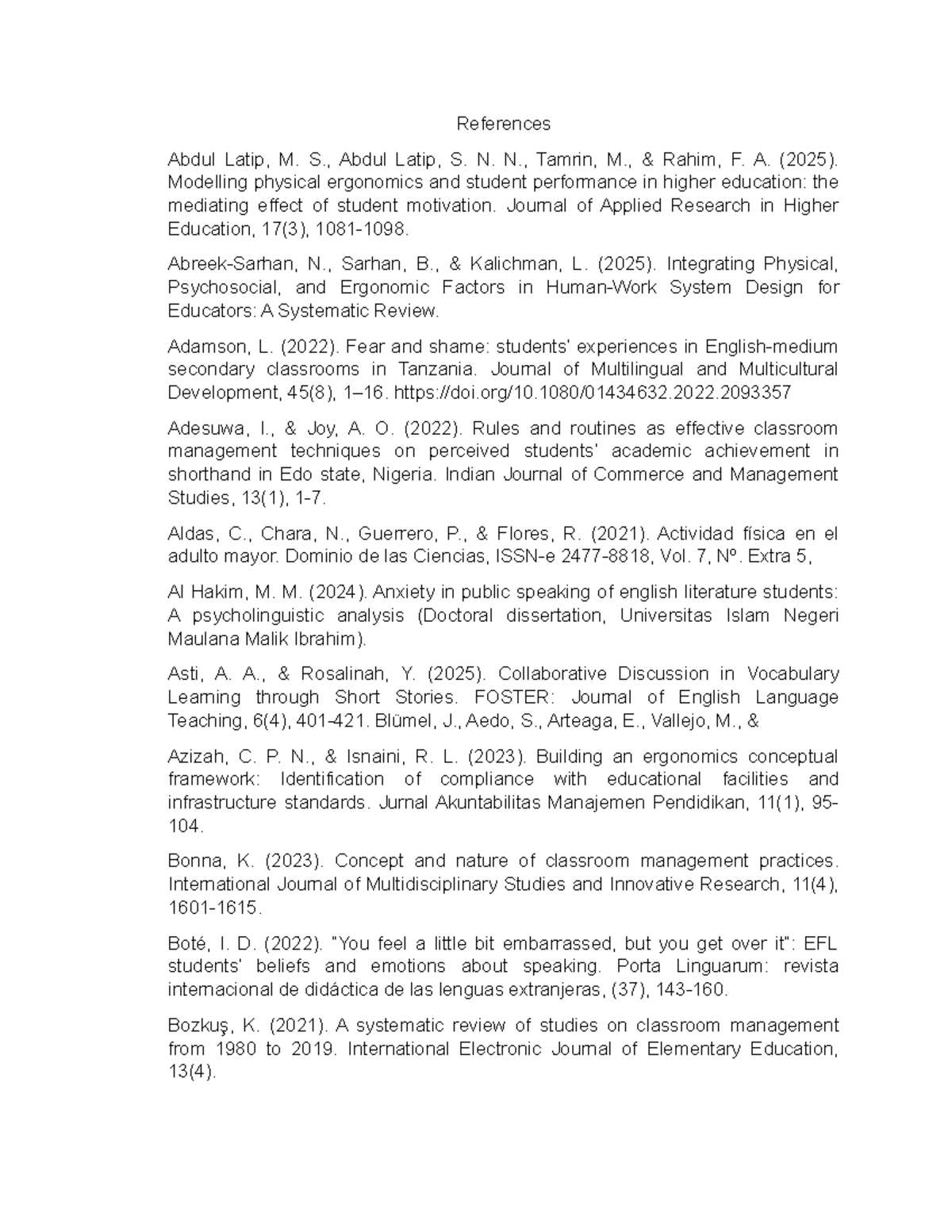 References for RRL and RRS: A Comprehensive List - Studocu