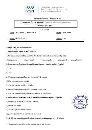 Pdfcoffee - efm approche agile - OFPPT Office de la Formation Professionnelle the et de la ...