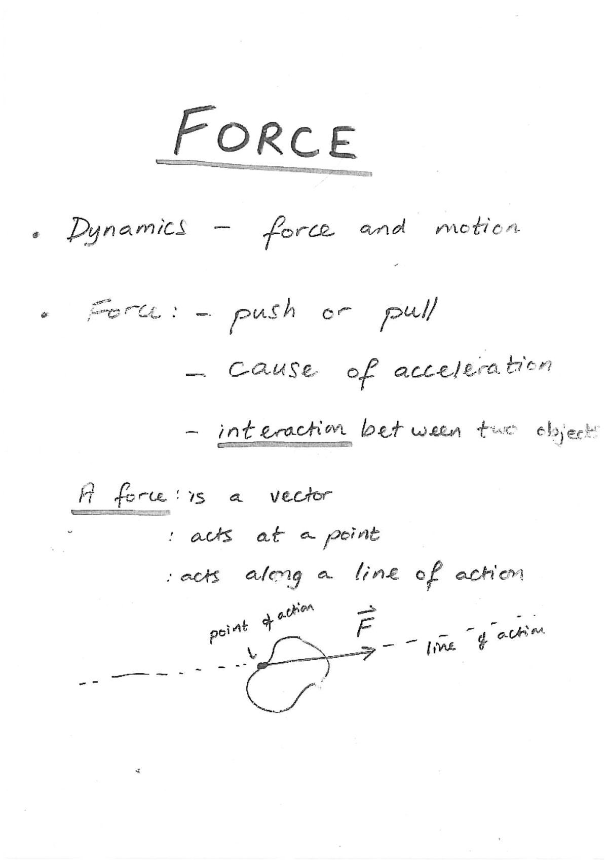 FORCE Dynamics: Understanding Motion and Newton's Laws (5FORCE) - Studocu