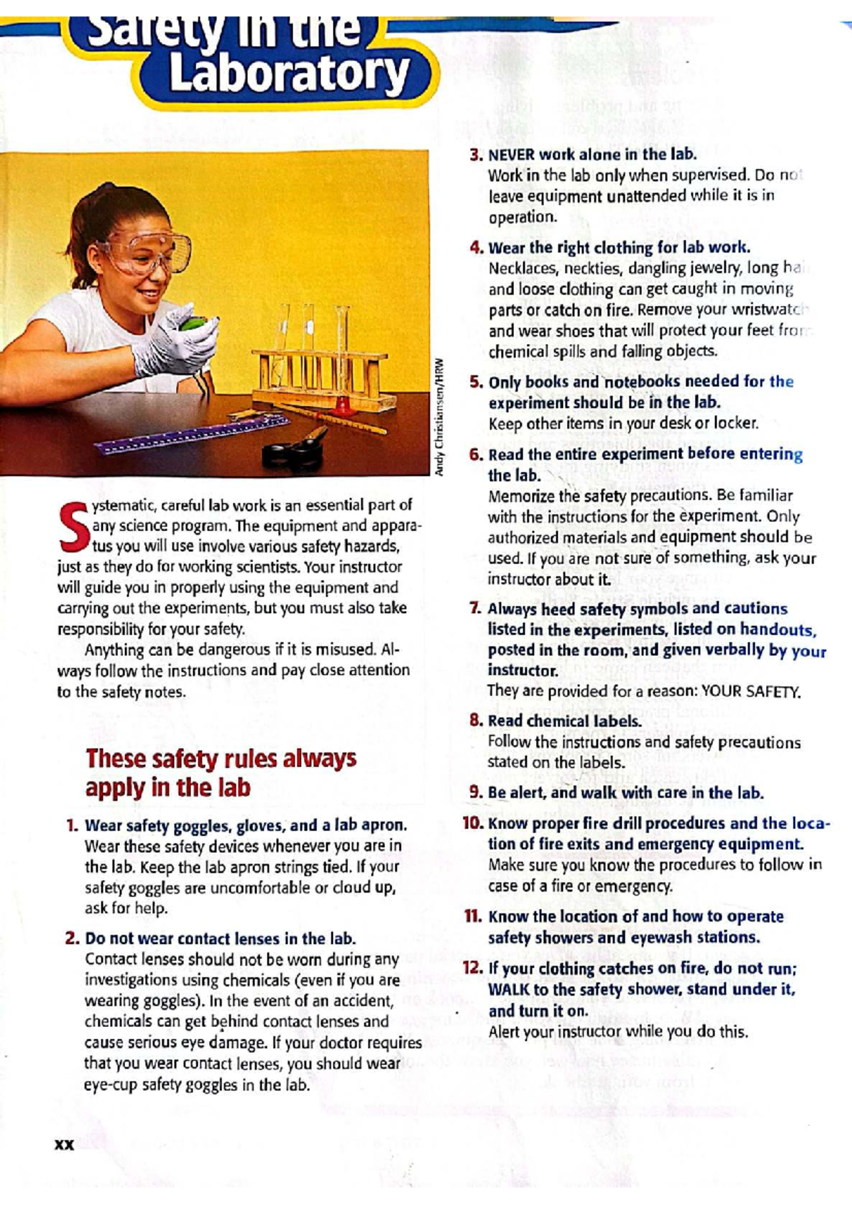 Chemistry Lab Safety Guidelines (CHEM 101) - Studocu