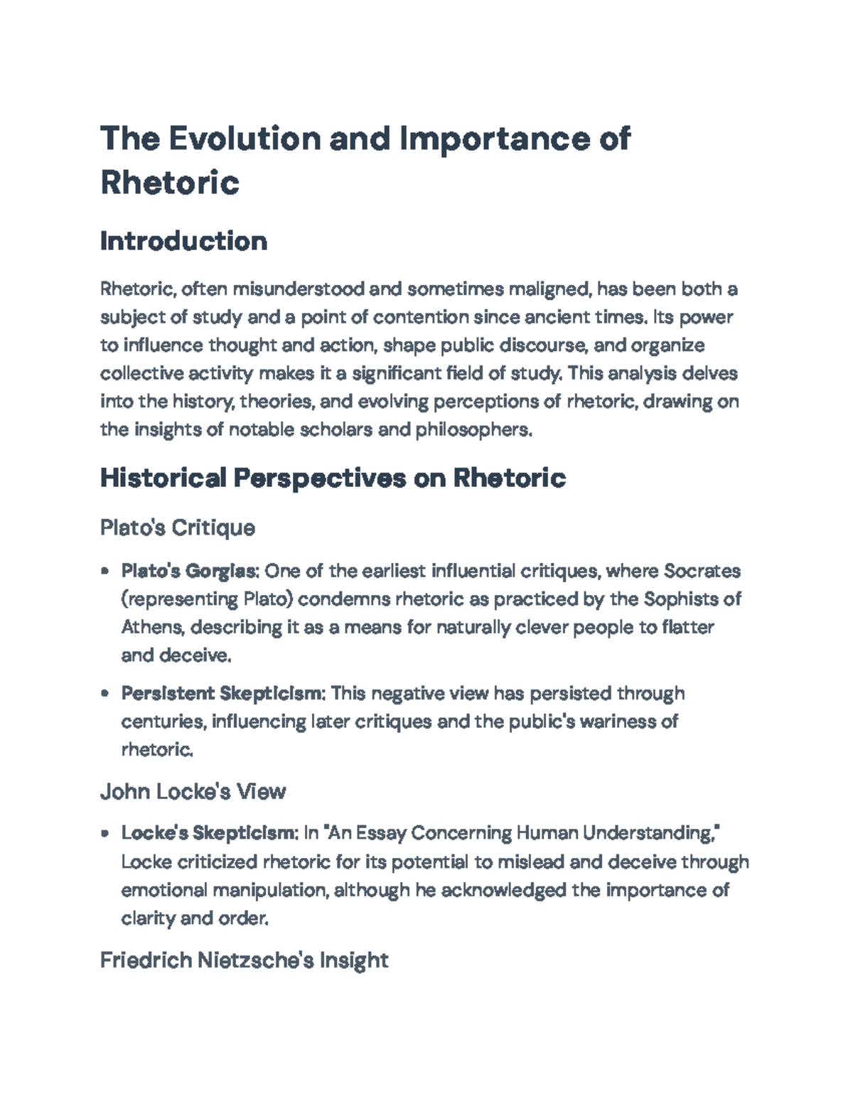The Evolution and Importance of Rhetoric: Historical & Modern Insights ...