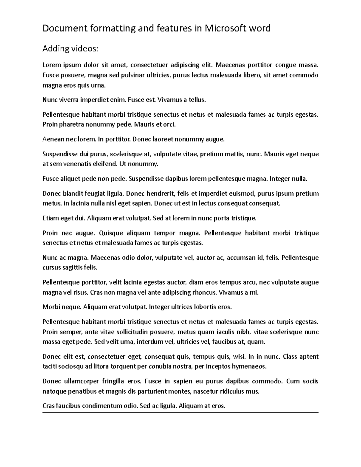 MS Word Formatting & Features: A Comprehensive Guide - Studocu