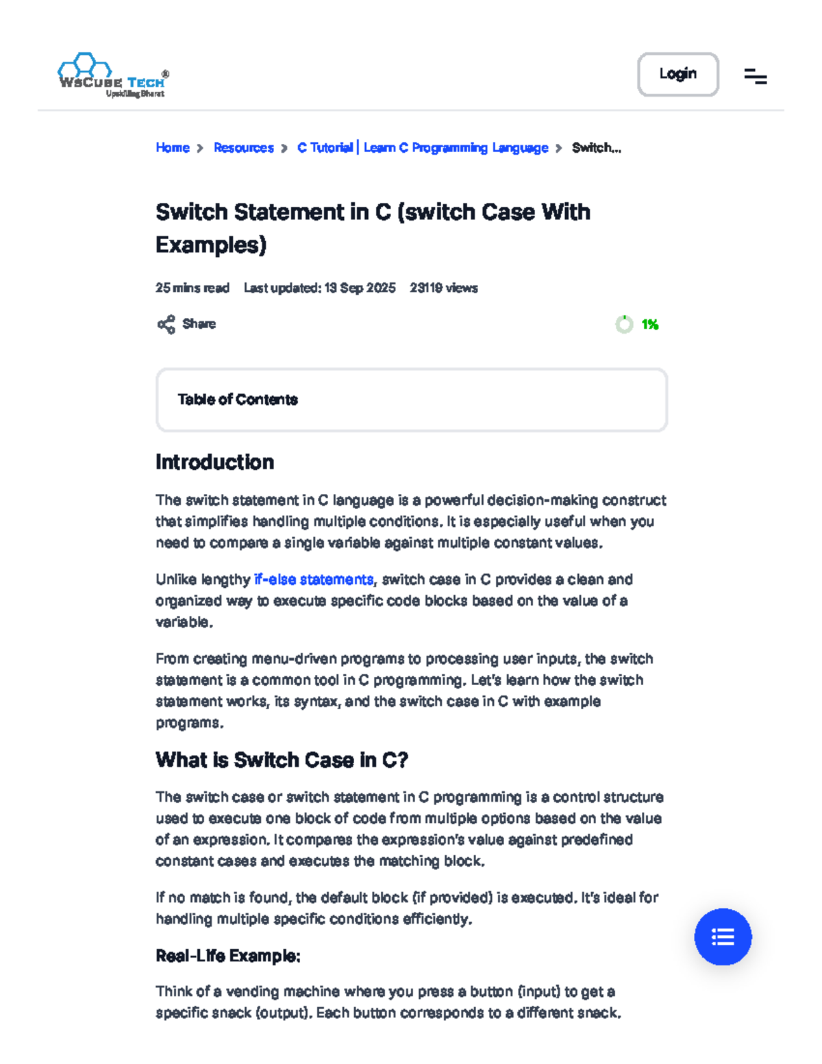 C Programming: Understanding Switch Statement with Examples - Studocu