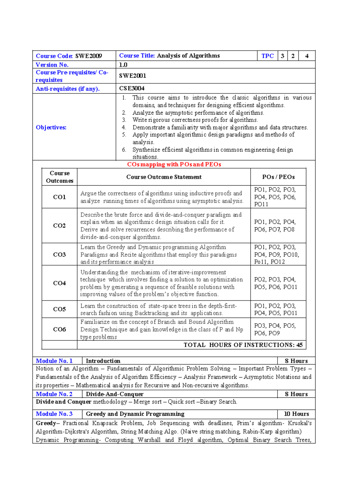 SWE2009 Final Exam Study Guide: Analysis of Algorithms - Studocu