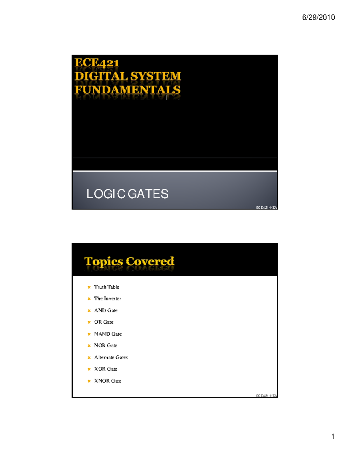 Chapter 2 Logic Gates - Truth Tables & Operations - Studocu
