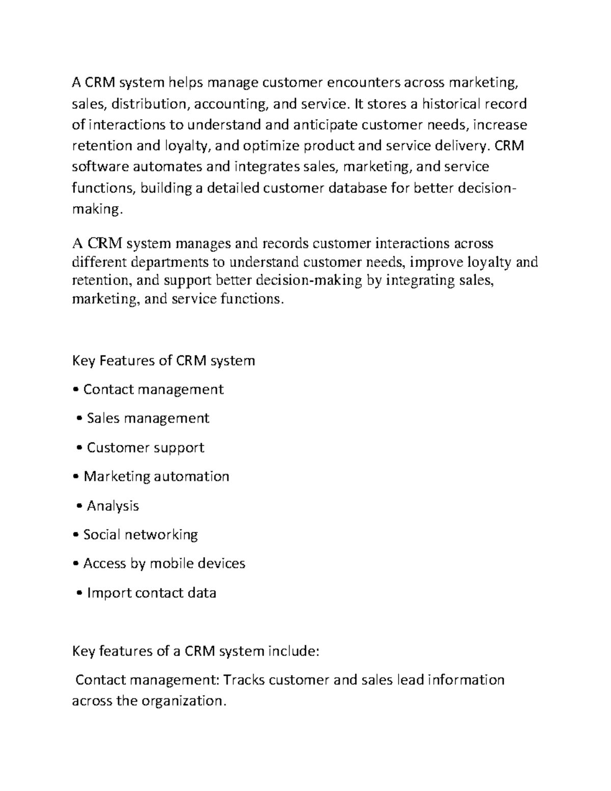 CRM System Overview: Key Features & Benefits for Business Management ...