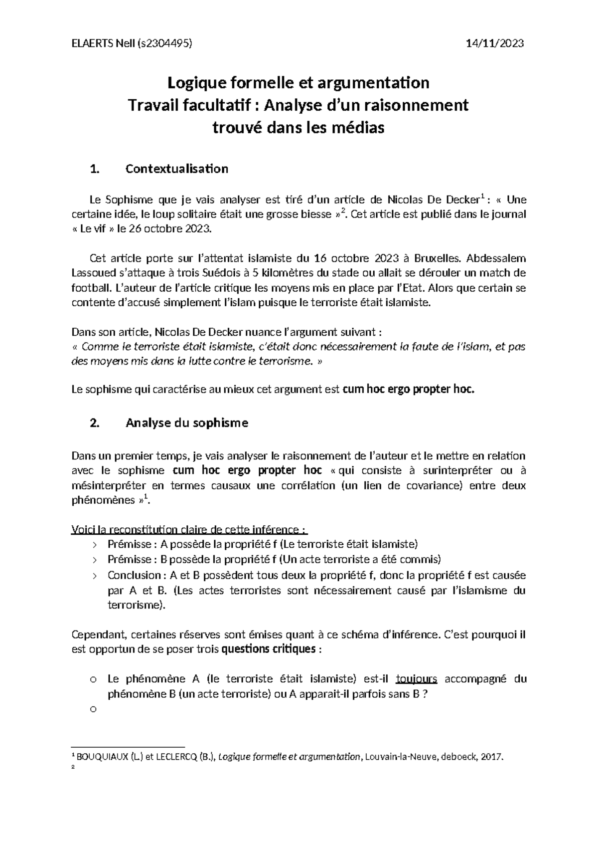 Analyse-dun-raisonement logique - Logique formelle et argumentation ...
