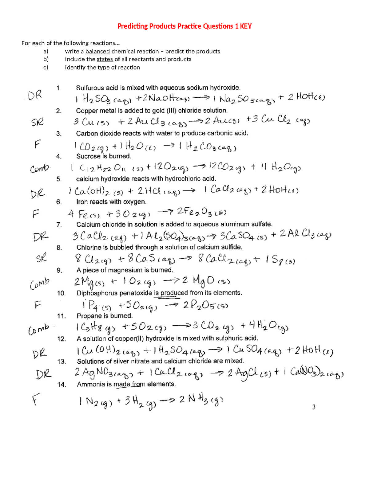 Q5 Predicting Products Practice Questions Part 1 2 KEY - Predicting ...