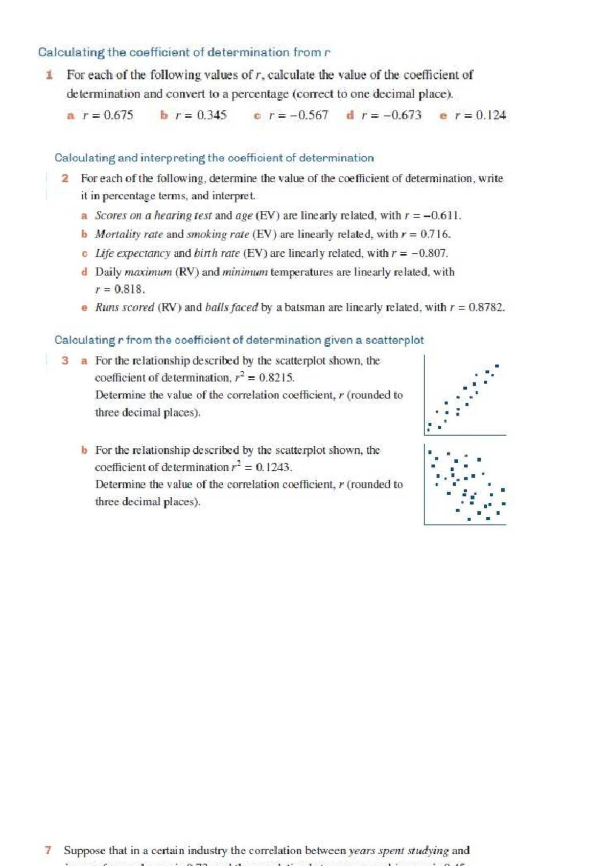 R Squared Practice Test: Calculating Coefficient of Determination - Studocu