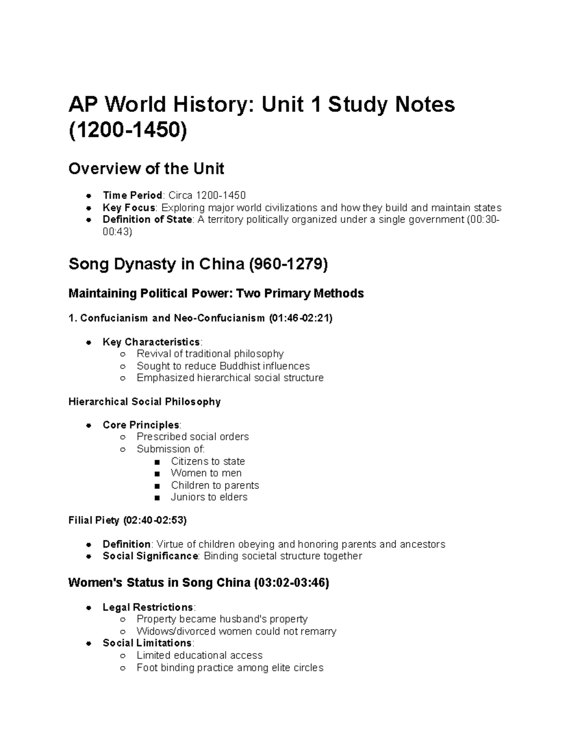 Neo Confucianism Ap World