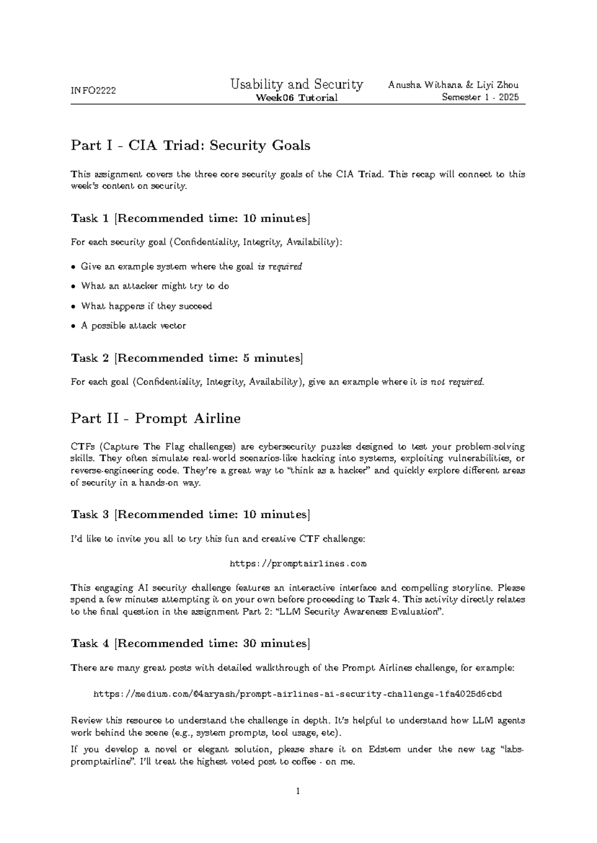 INFO2222 W06 Tutorial: CIA Triad & Airline CTF Challenges Overview ...
