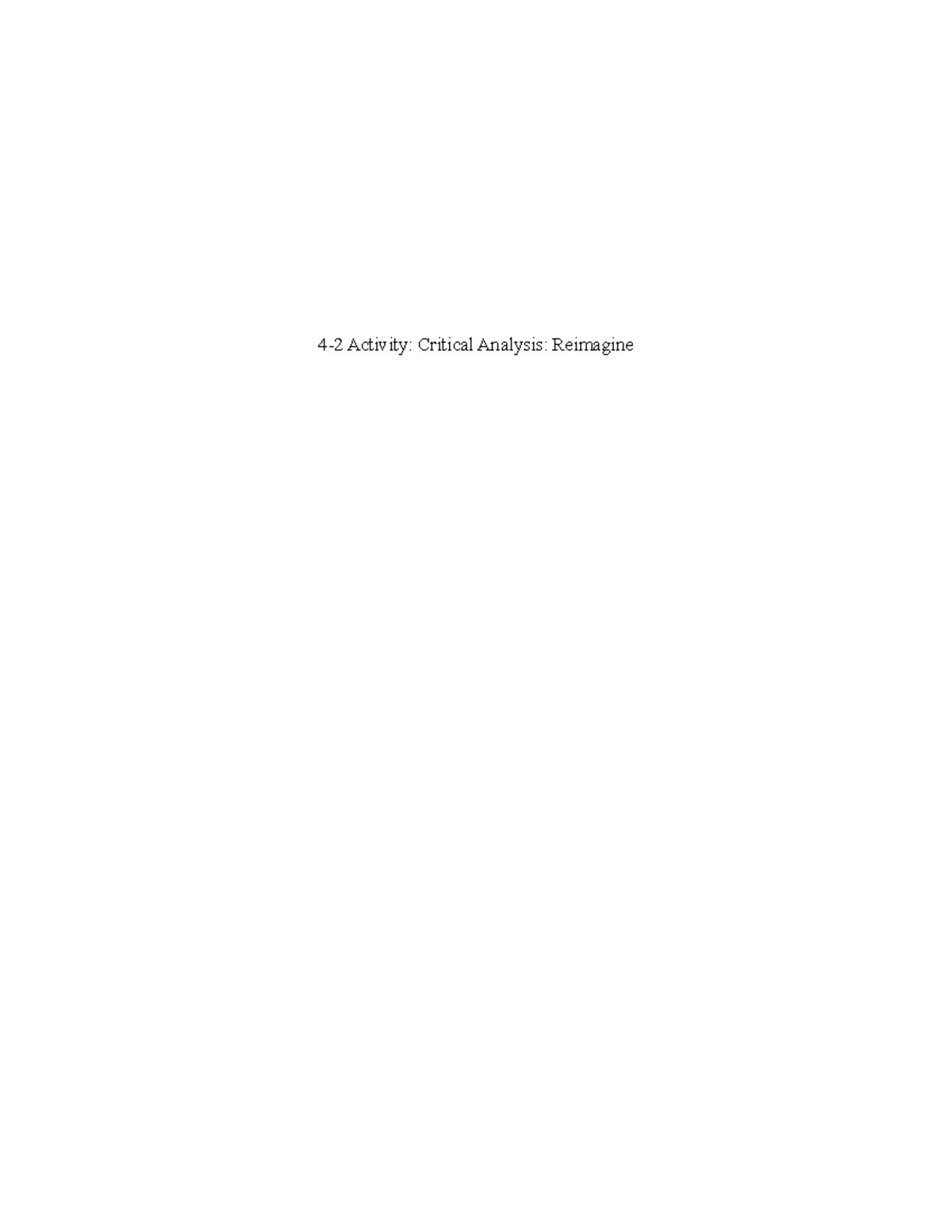 IDS 402 Module Four Activity: Critical Analysis on Exercise & Mental ...