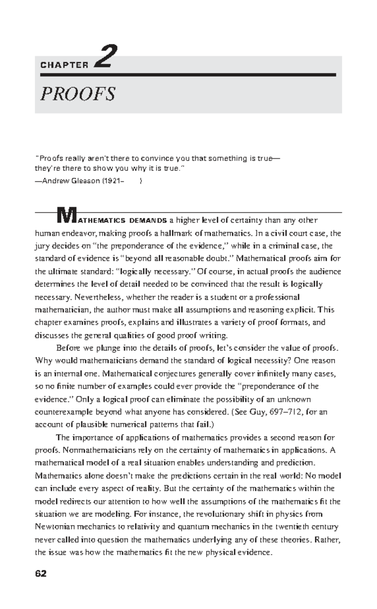 Mathematical Proofs: Formats, Examples & Guidelines (Course Code ...