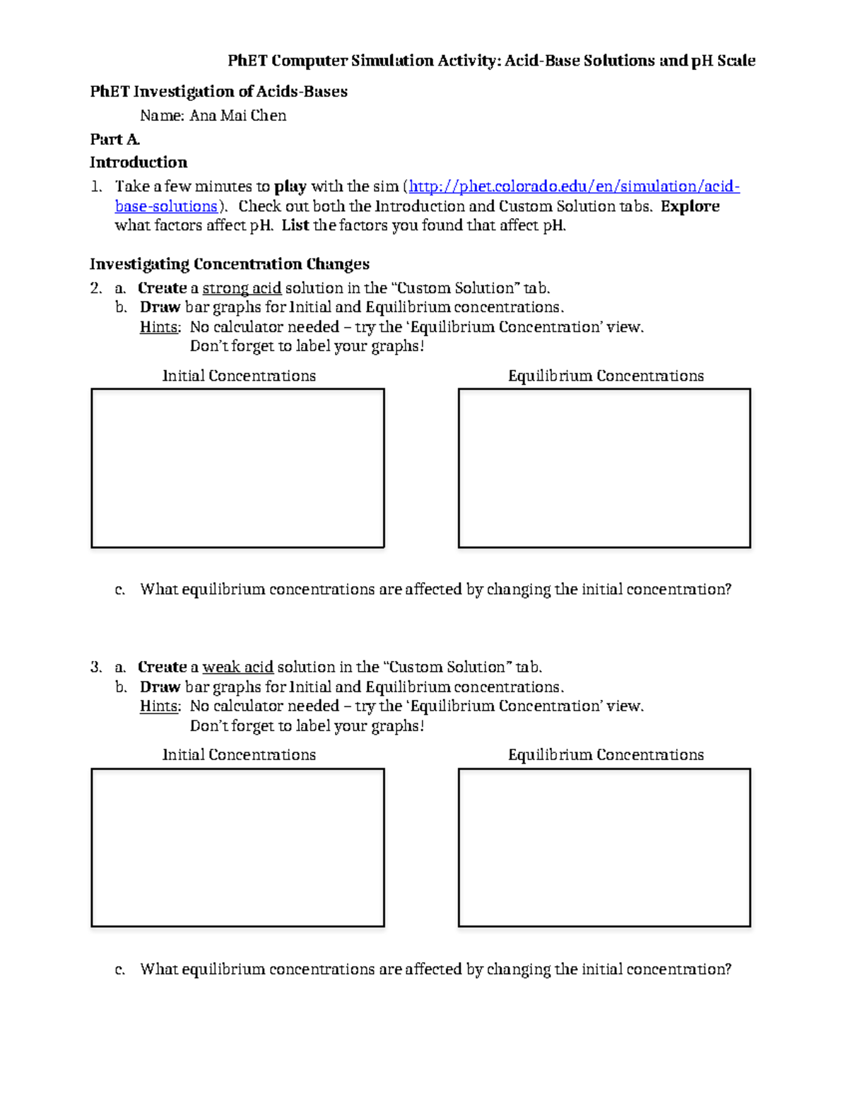 Acid-Base Solutions Lab: PhET Simulation Activity & pH Scale Analysis ...