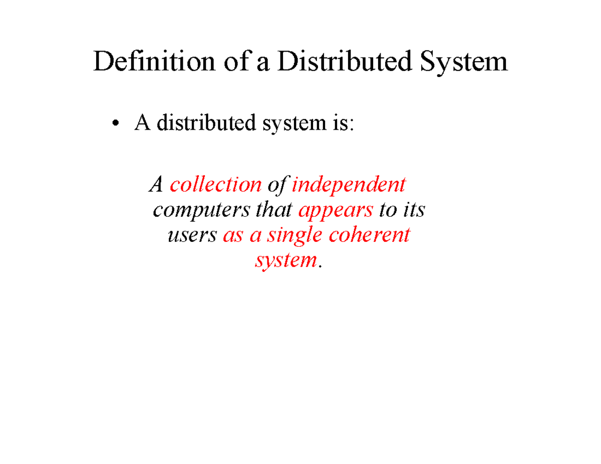Lecture Notes on Distributed Systems Concepts - Studocu