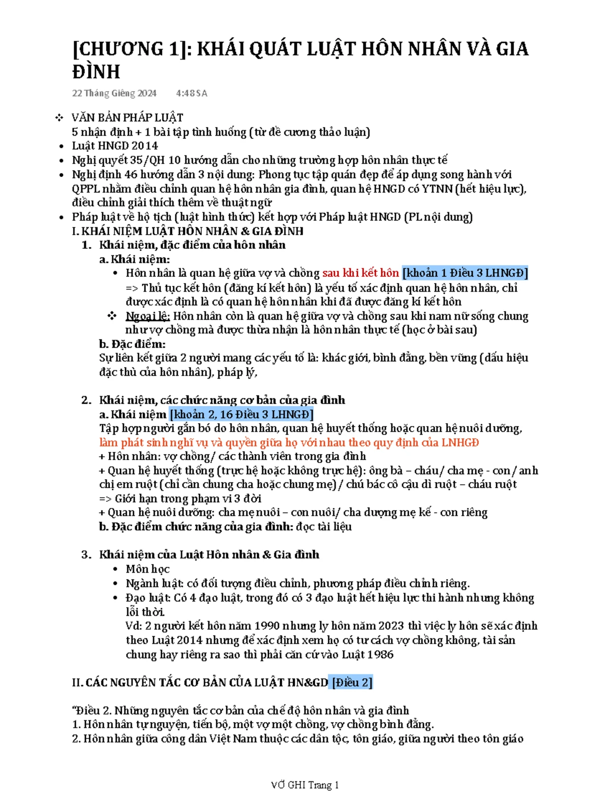 Nghị Định 126/2014: Quy Định Chi Tiết Luật Hôn Nhân và Gia Đình - Studocu