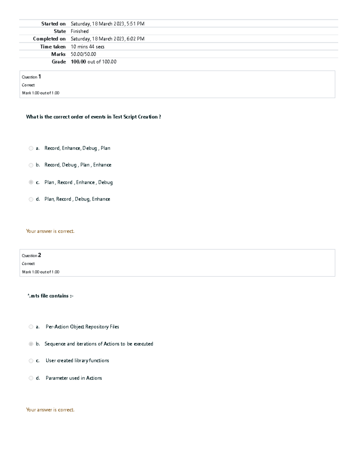 Load-Test Midterm Exam - Attempt Review & Answer Keys - Studocu