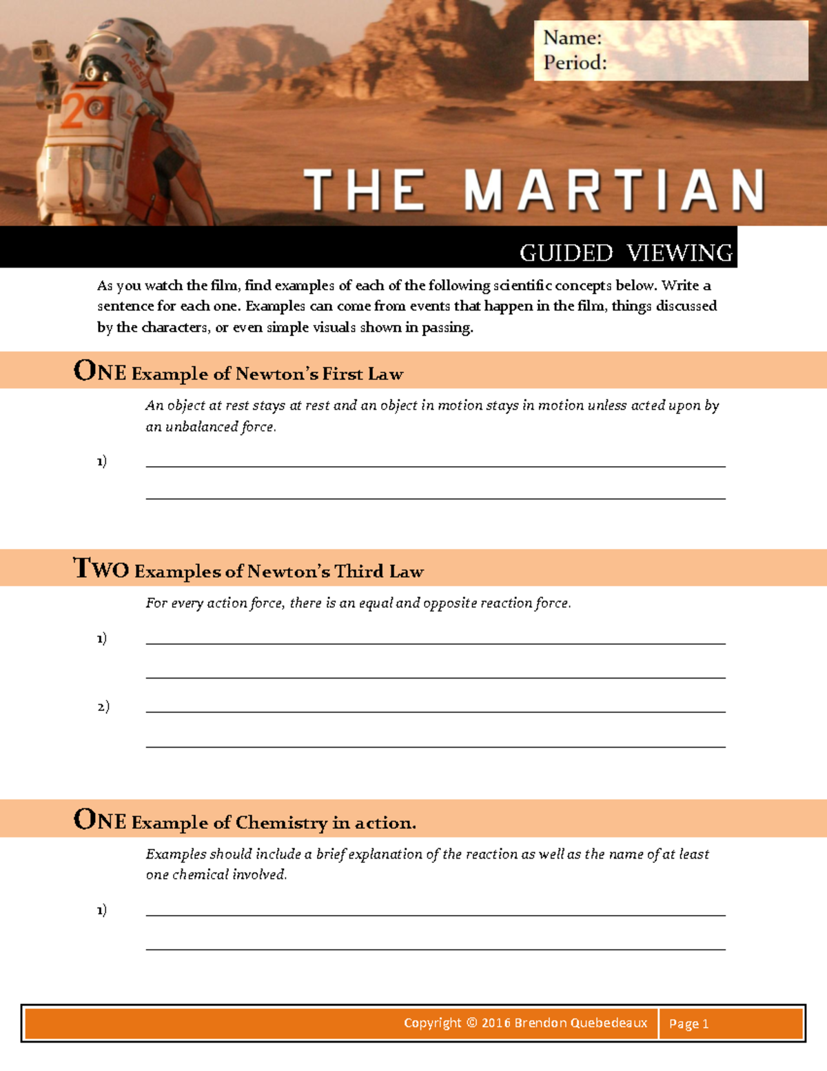Kami Export - Derriauna Williams - The Martian 2015 Guided Viewing ...