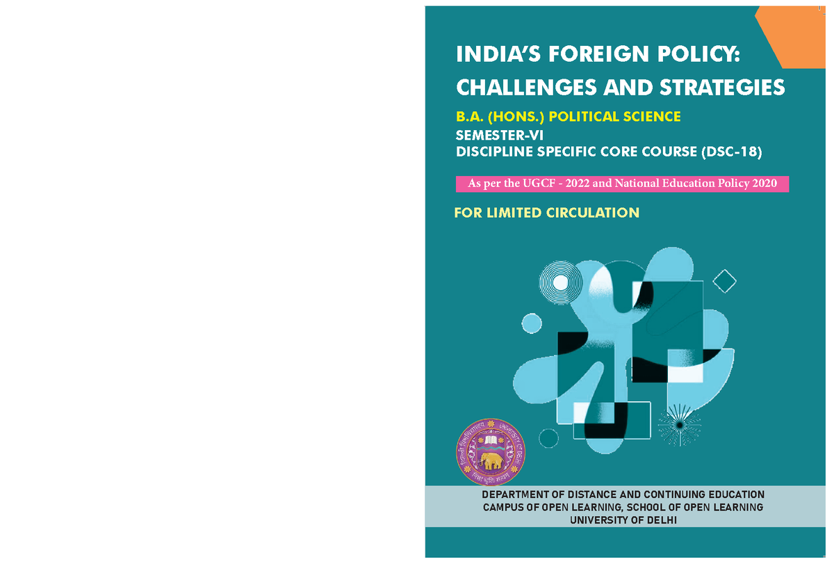 Foreign Policy: Challenges & Strategies - DSC18 Course Notes - Studocu