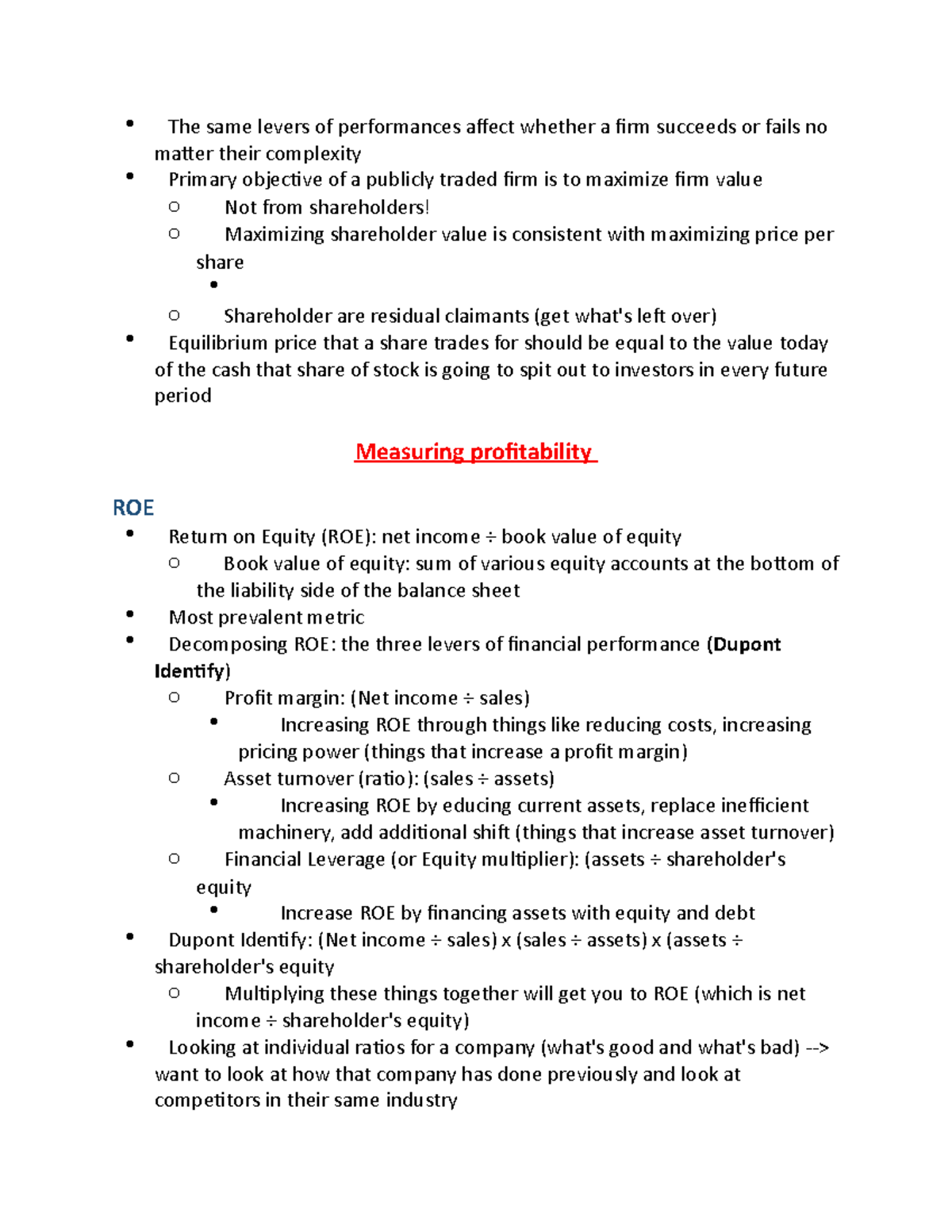 Financial Performance Analysis: Key Metrics and Profitability Ratios ...