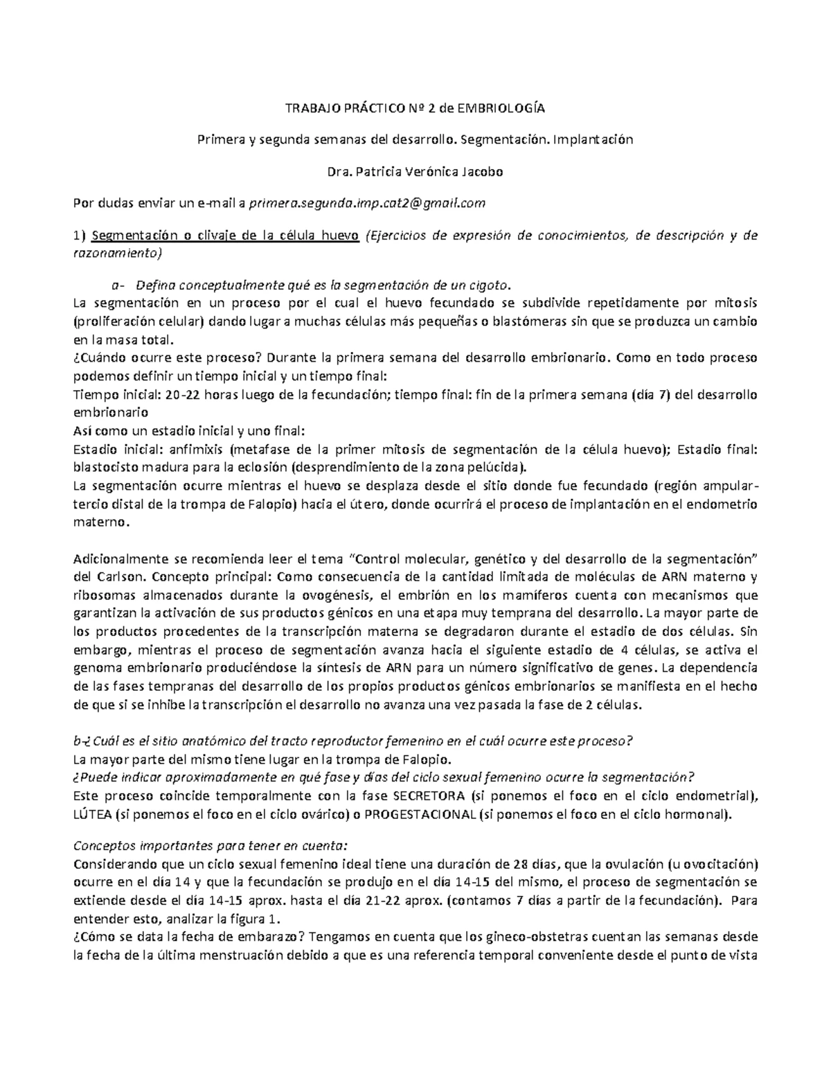 Cresta Urogenital: Embriología y Histología (Curso de Biología) - Studocu