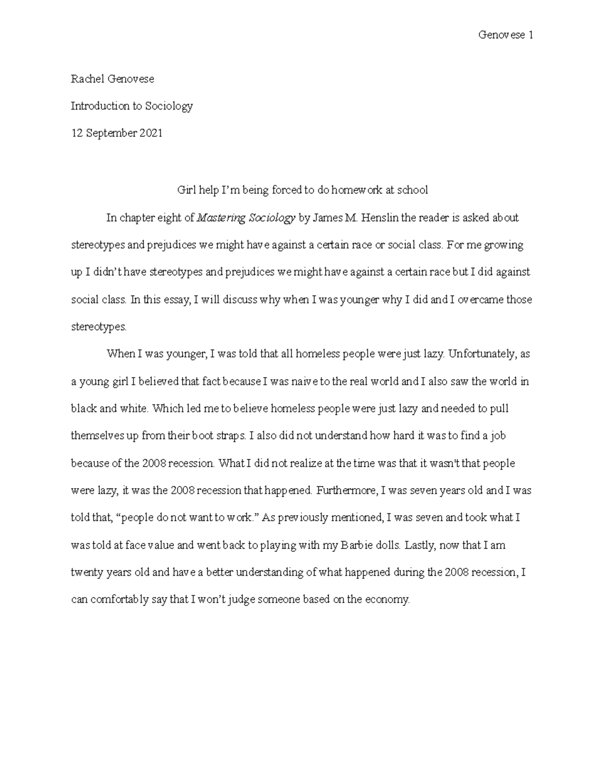 Making It Personal #5 - enjoy - Genovese 1 Rachel Genovese Introduction ...