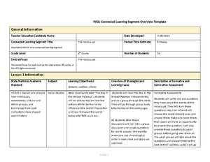 Children's Lit Task 1 - lesson plan - Children’s Lit Task 1 A. Sulwe by ...