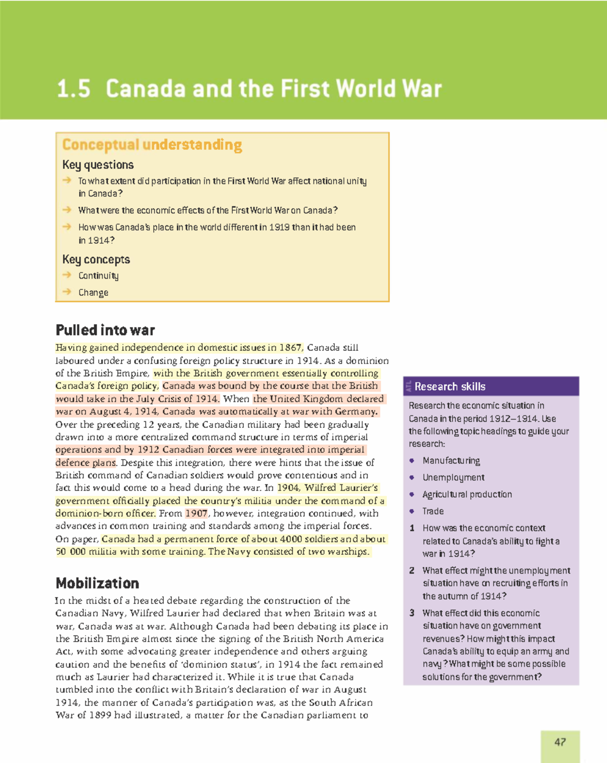 Canada's Role in WW1: A Comprehensive Overview (Course Code: 1.5) - Studocu