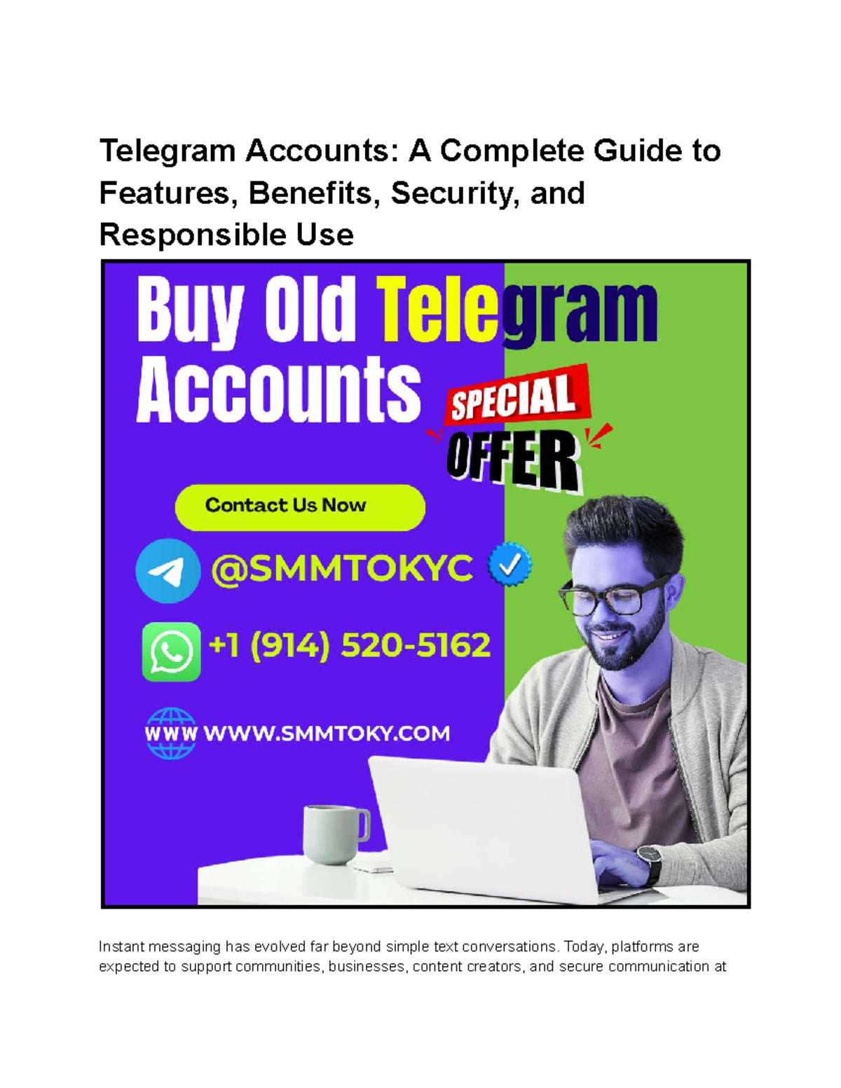 Telegram Accounts: A Comprehensive Guide to Features & Security - Studocu