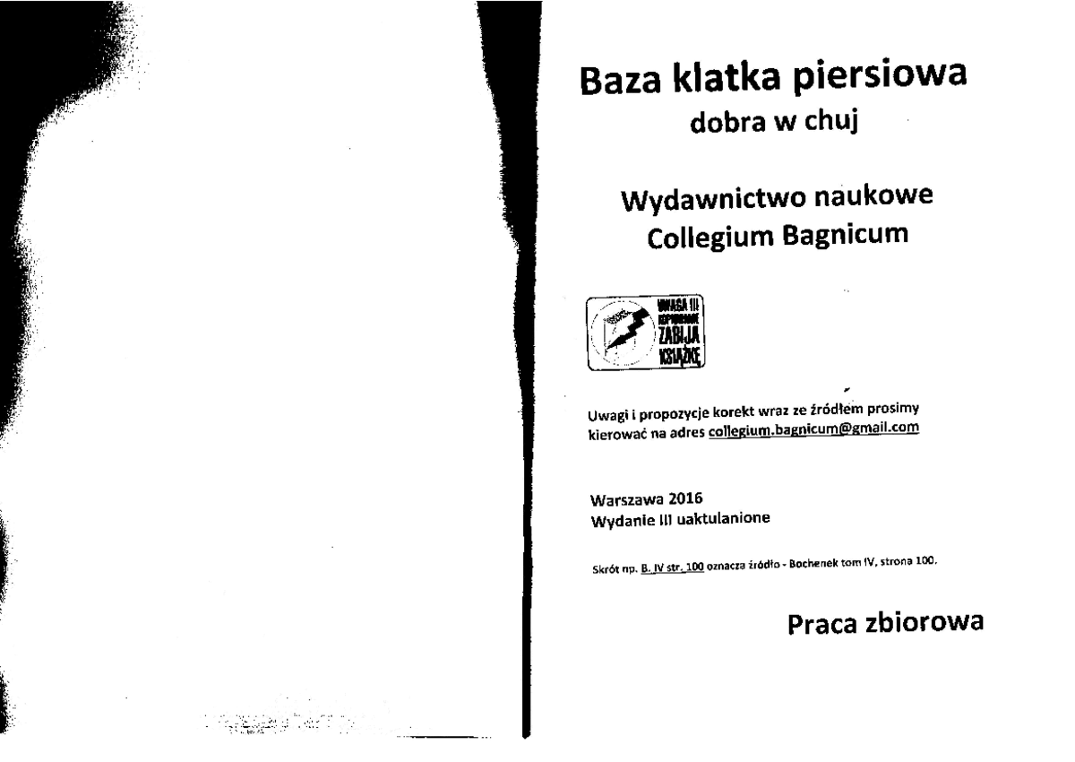 Baza KLP 2 - Anatomia baza - Baza klatka piersiowa dobra W chuj ...