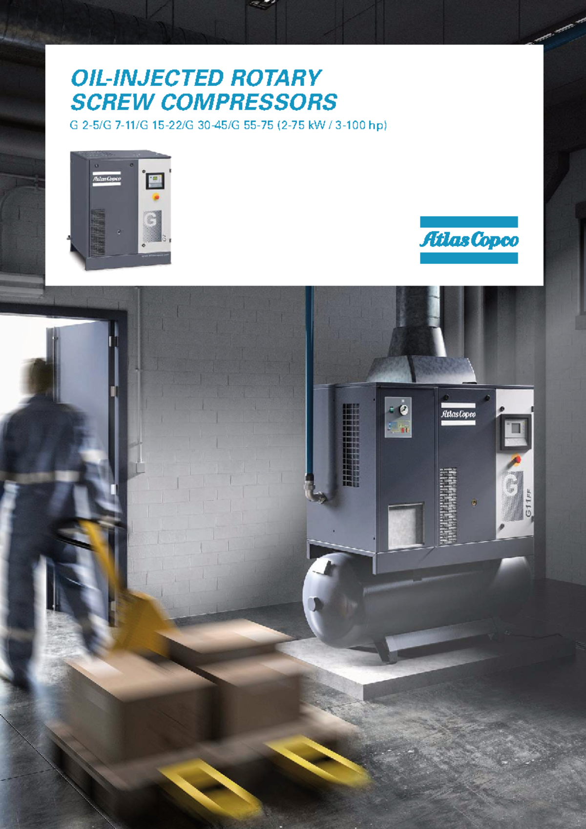 Atlas Copco G Series Rotary Screw Compressors Overview (G 2-5, G 7-11 ...