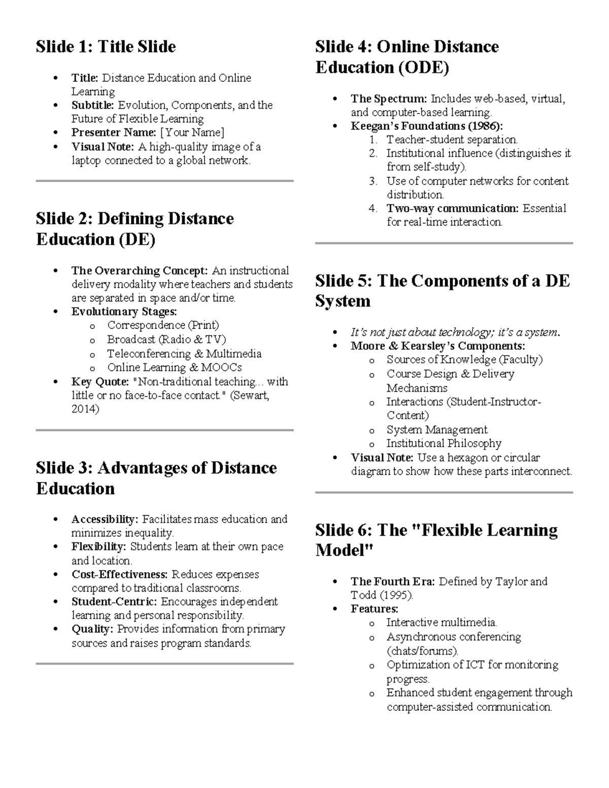 Distance Education (DE) Overview: Evolution, Components & Future - Studocu