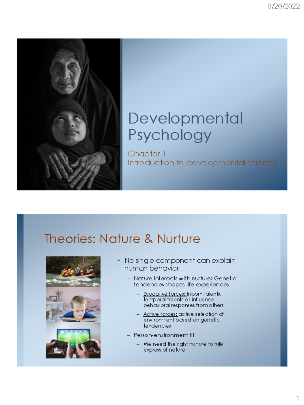 Developmental Psychology (PSY 101): Nature, Nurture & Stages Overview ...