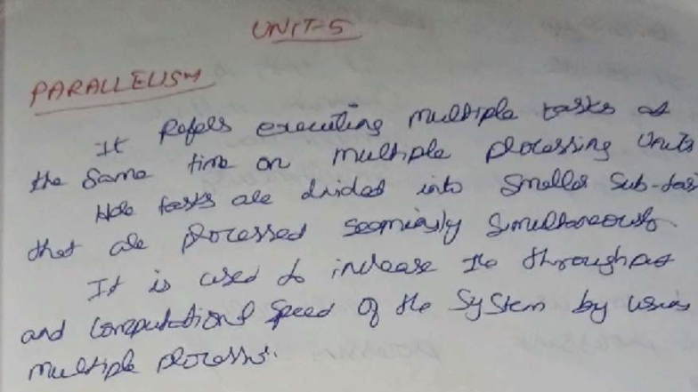 Unit 5: GPU Computing and Parallelism Concepts - Studocu