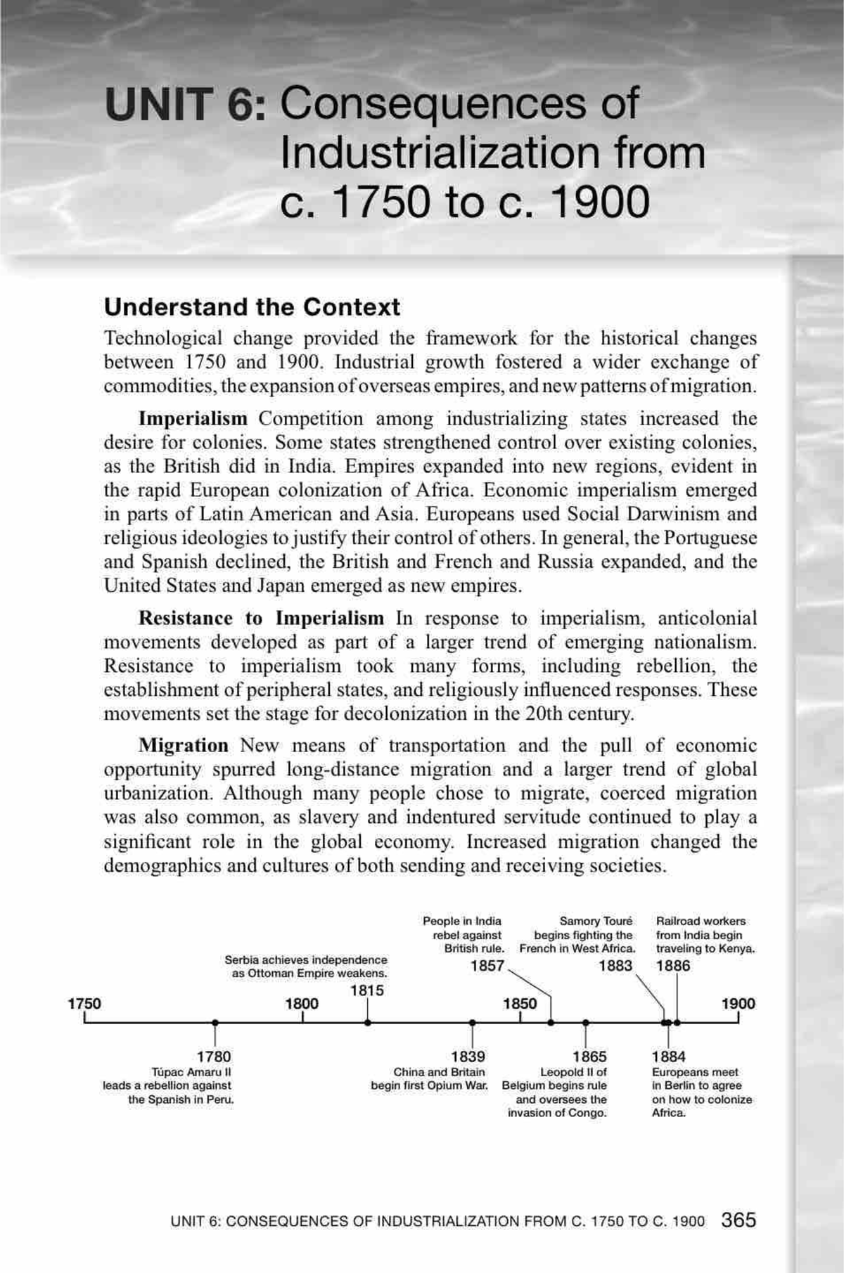 UNIT 6: Consequences of Industrialization (C. 1750 - C. 1900) Study ...