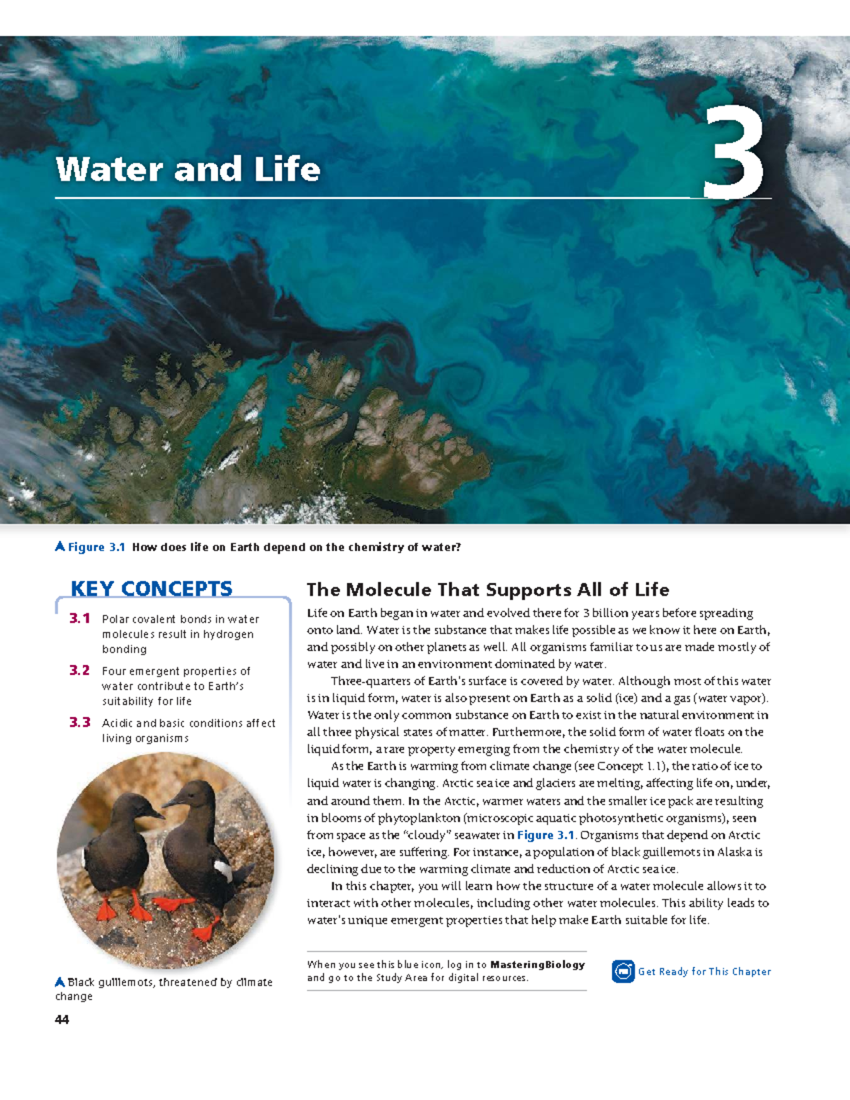 Chapter 3: Water and Life (BIO101) - Exploring Water's Essential ...