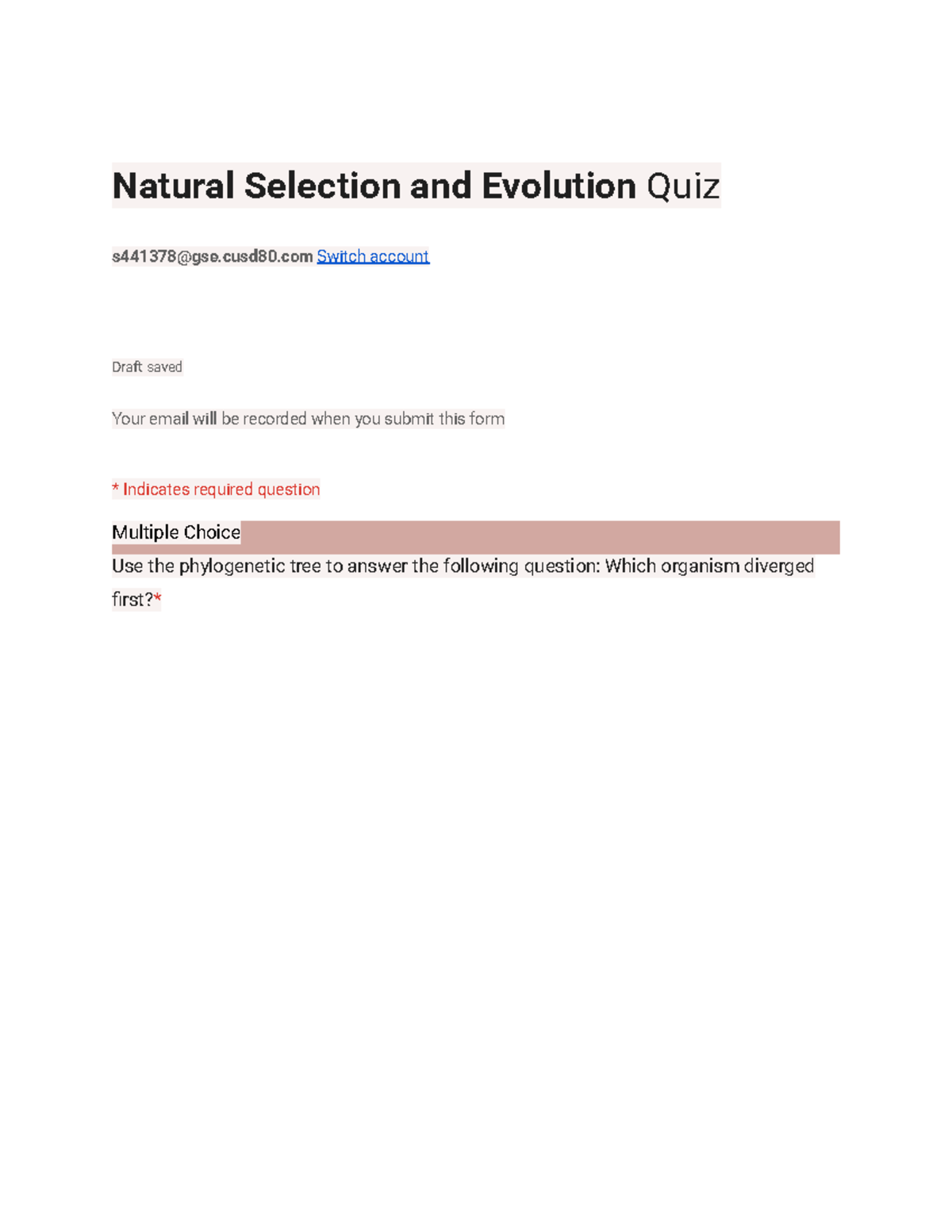Bio 101: Natural Selection and Evolution Quiz Notes - Studocu