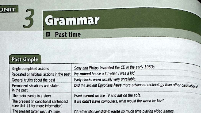 Czasy Past B2, C1 - Understanding Past Tenses and Their Usage - Studocu