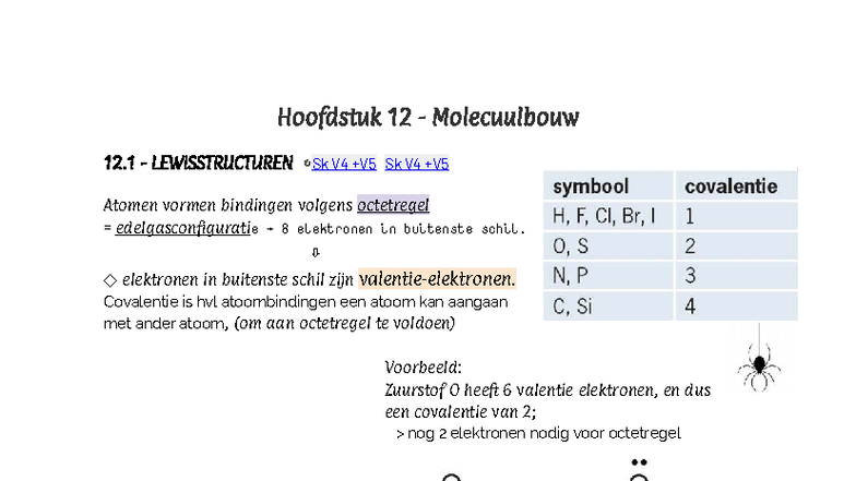 Sk H12 - Molecuulbouw: Lewisstructuren, Ionstructuren en ...