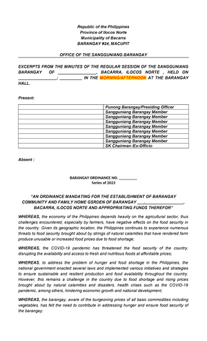 Barco Form C Editable - Brgy. Logo Monthly Monitoring Report On ...