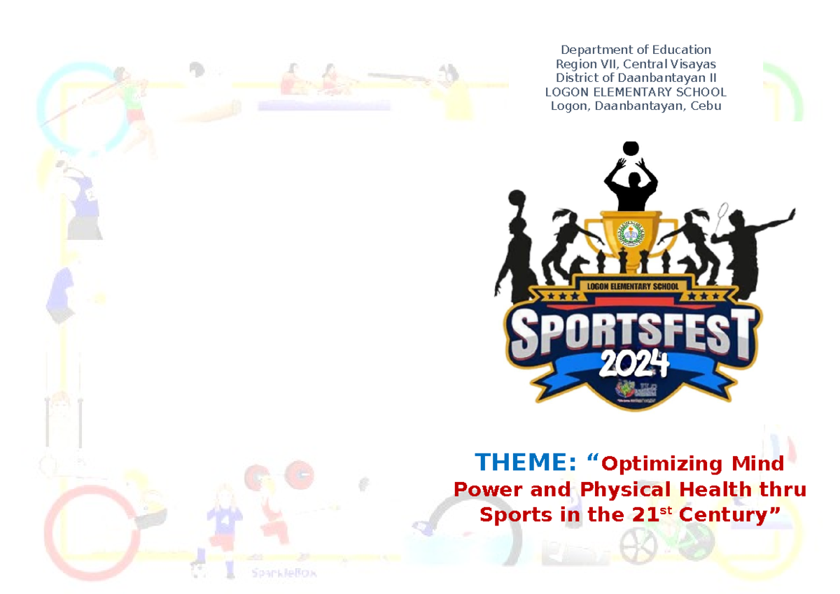 Sportsfest Program 2024: Mind Power & Physical Health Theme - Studocu