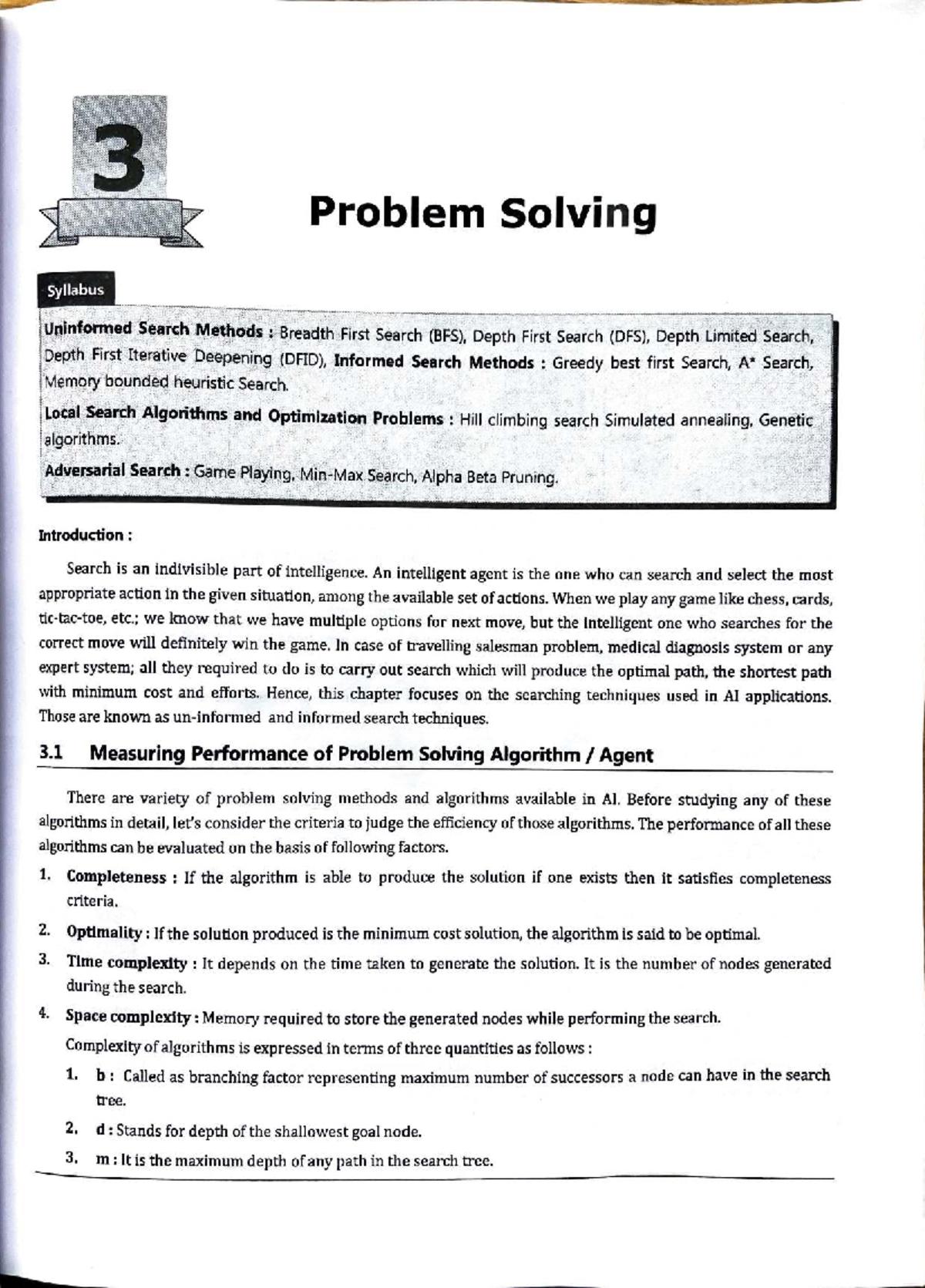 AI Chapter 3: Problem Solving Techniques and Search Algorithms (MU) - Studocu