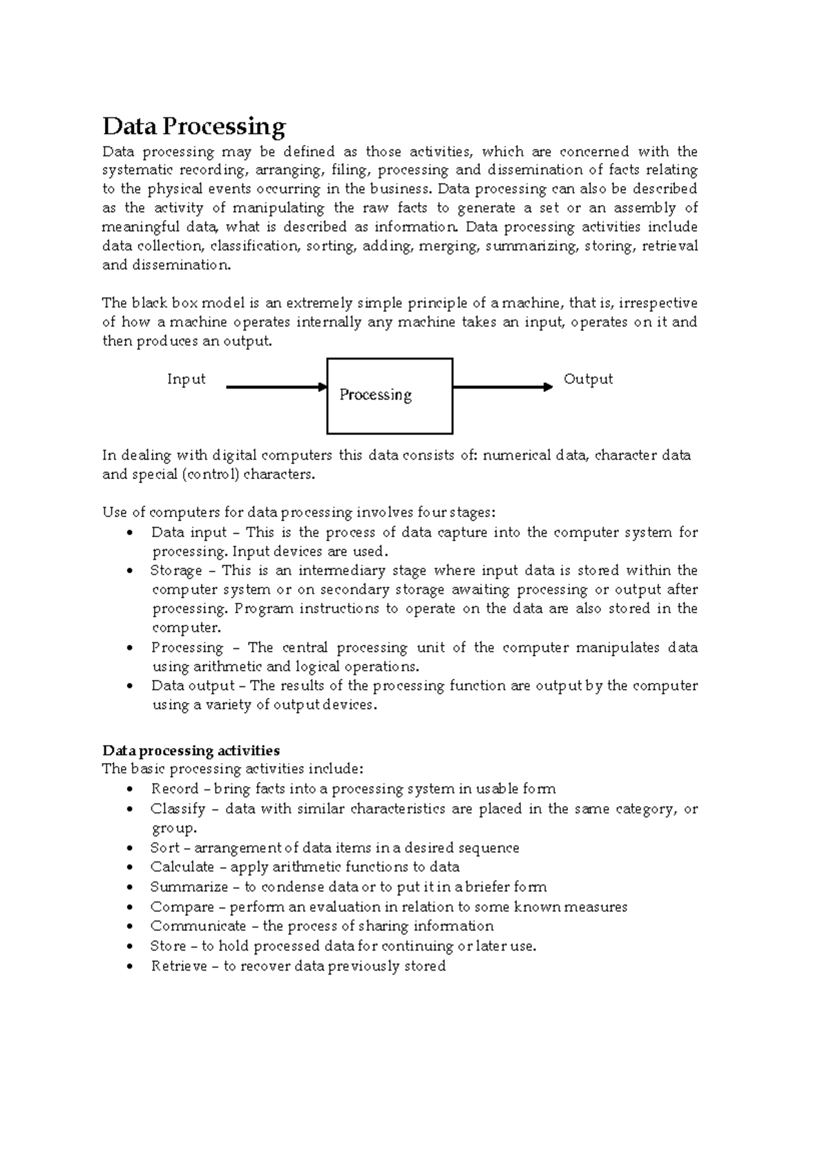 3. DATA Processing: Understanding Database Systems and Management - Studocu