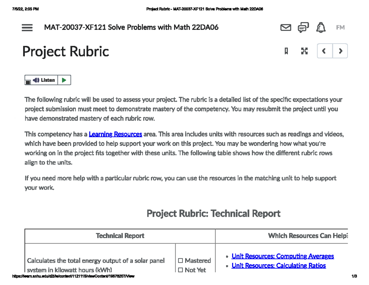 Rubric-pdf-8802357 - Hhhhhh - 2:05 PM Project Rubric Solve Problems ...