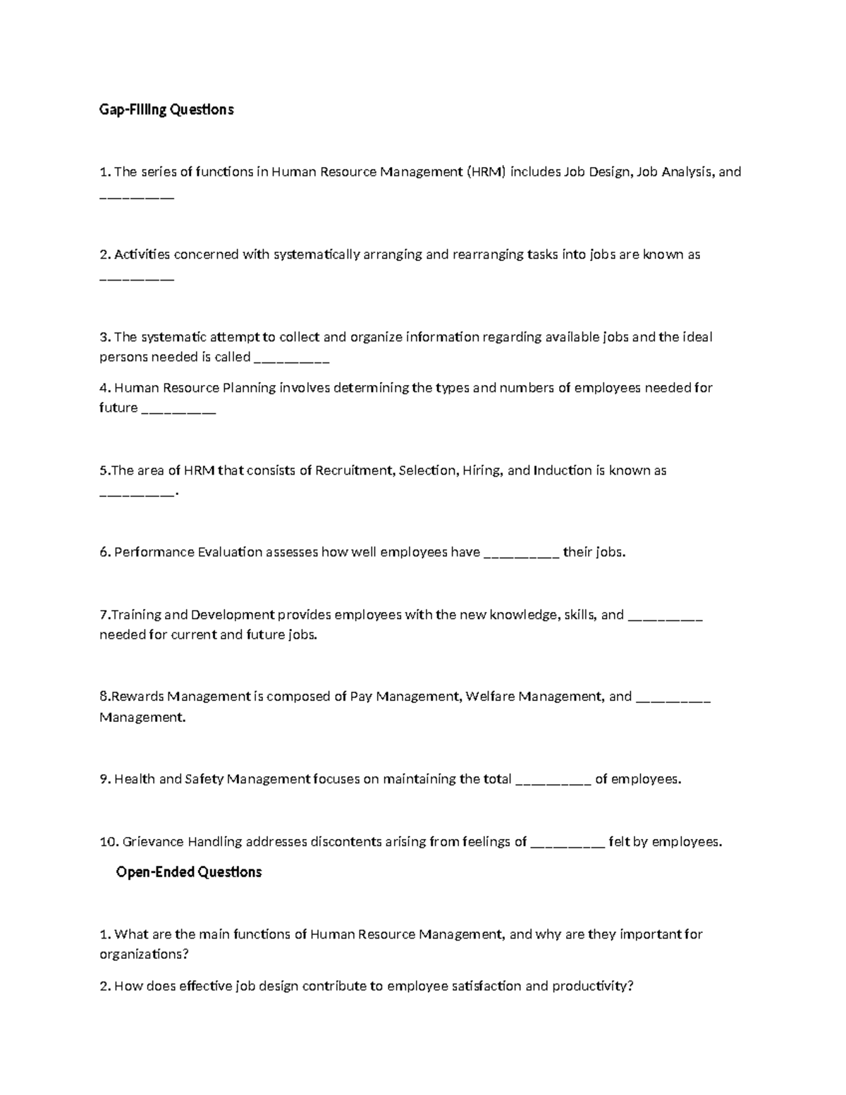 Unit 6 HRM Functions & Practices - Study Material - Studocu