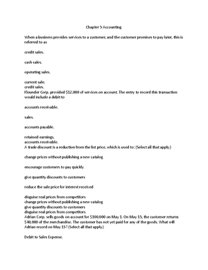 Accounting Chapter 2 - a. True b. False b. False The accounting ...