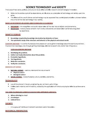 Technology AS A WAY OF Revealing - SCIEN CE , TECH NOLOG Y AND SOCIETY ...