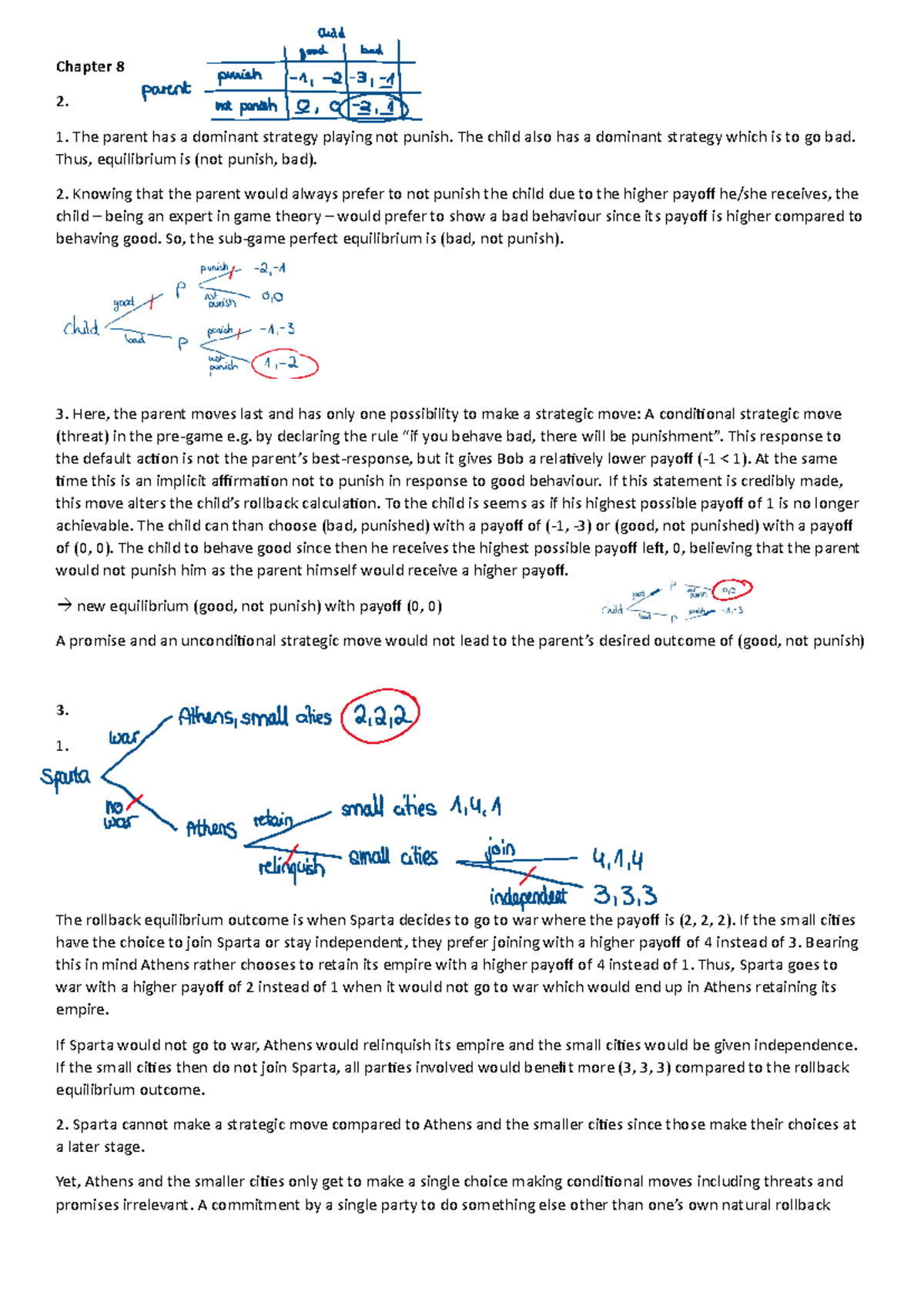 Chapter 8 - Game Theory: Dominant Strategies and Equilibria - Studocu