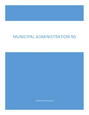 PA N5 Notes 1 - PUBLIC ADMINISTRATION N5 NOTES MODULE 1 POLICY AND ...